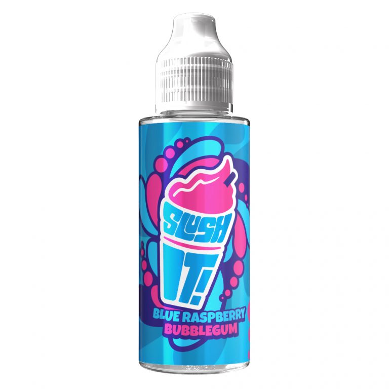 Blue Raspberry Bubblegum | Slush It! (100ml) – EVPE | Crystal Clear ...